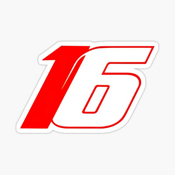 "charles leclerc number 16" Sticker for Sale by Taibaclo1 | Redbubble