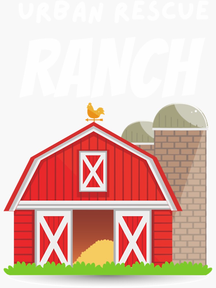 "Urban Rescue Ranch " Sticker for Sale by BertoldKitzmann | Redbubble