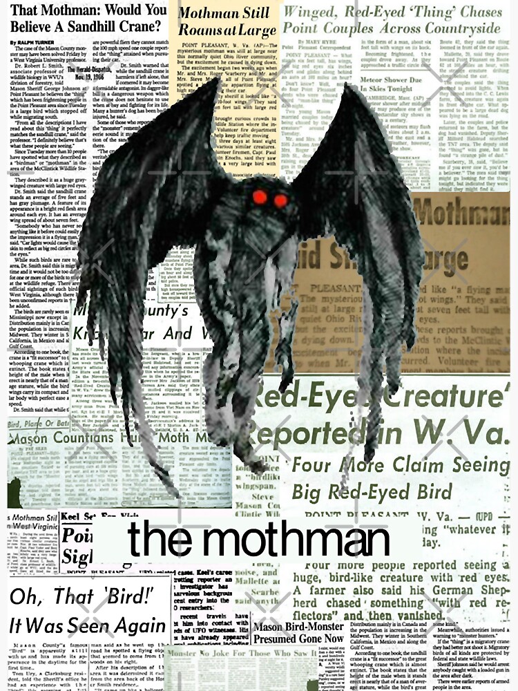 "Day Gifts Mothman Graphic For Fans" Sticker for Sale by ...