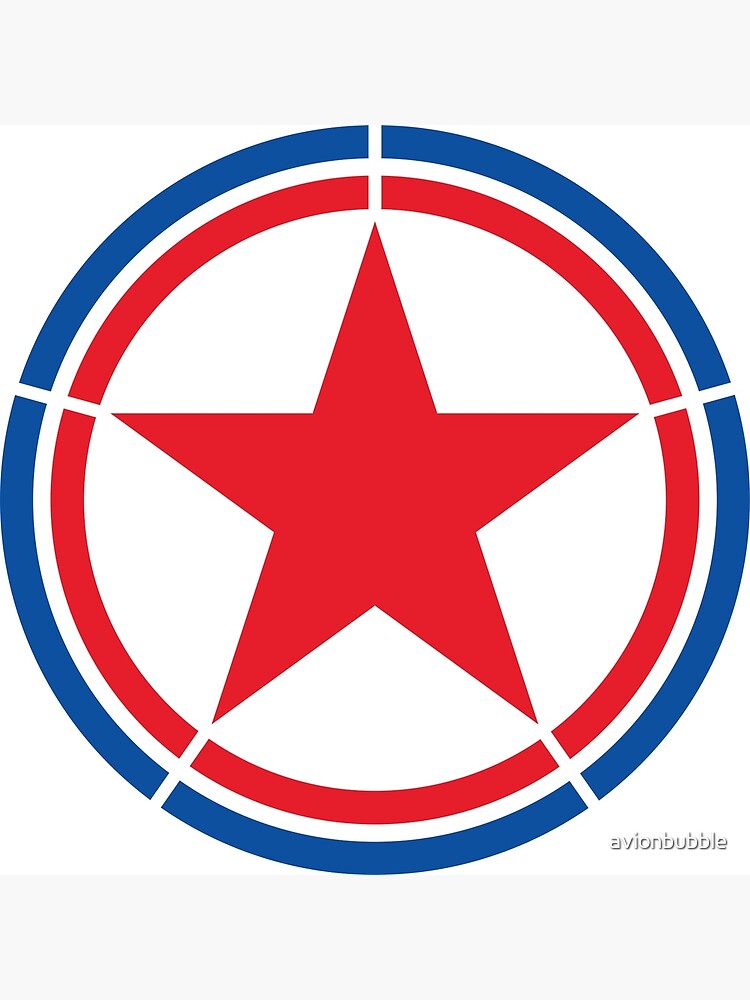 Póster «Roundel de la Fuerza Aérea del Ejército Popular de Corea» de ...