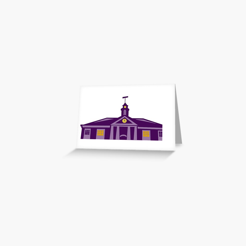 "JMU - James Madison Quad Wilson Hall" Greeting Card by katztz | Redbubble