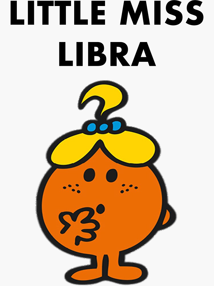 "Little Miss Libra (Zodiac)" Sticker for Sale by olivia-777 | Redbubble