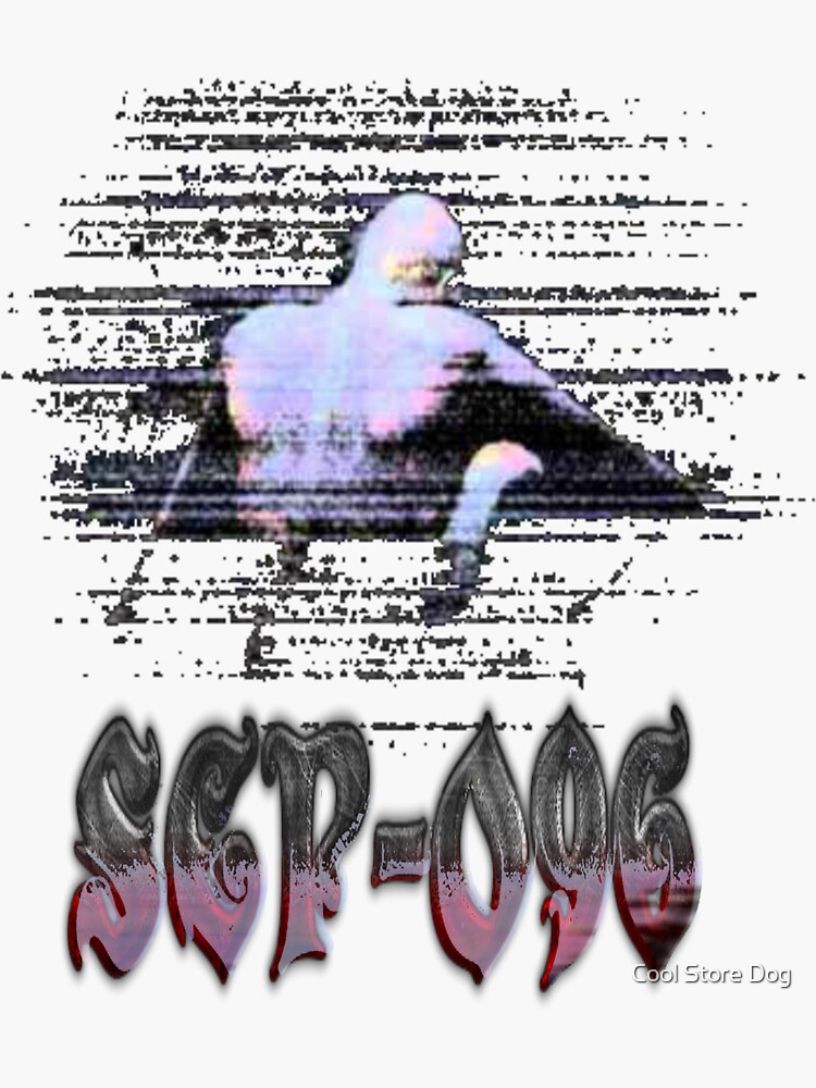 "SCP-096" Sticker for Sale by TheKalebFishStore | Redbubble