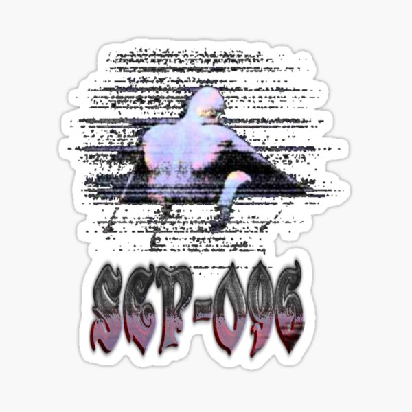 "SCP-096" Sticker for Sale by TheKalebFishStore | Redbubble