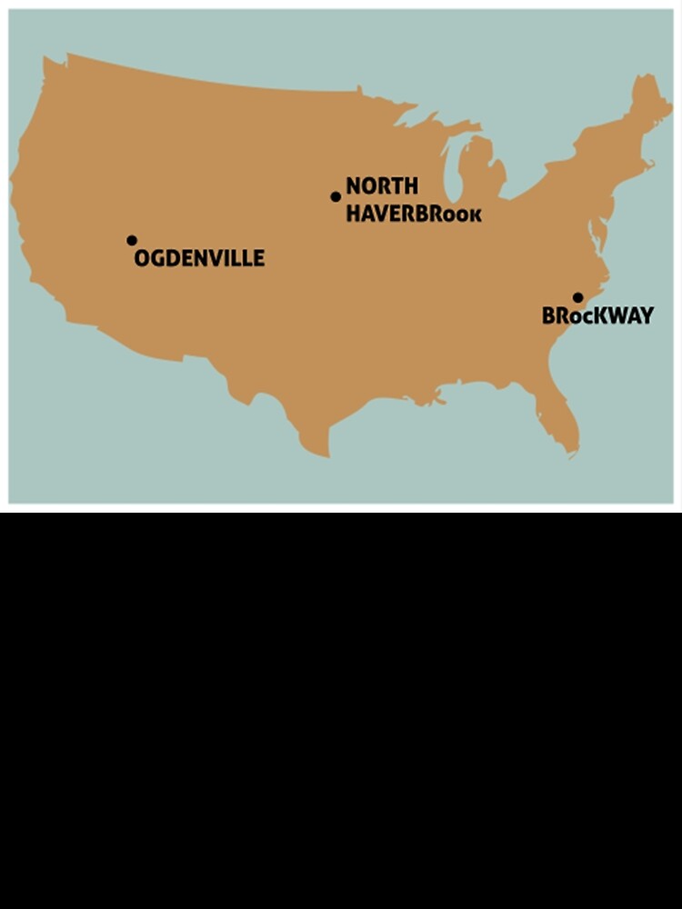 "Simpsons Monorail Map Sticker" Photographic Print for Sale by ...