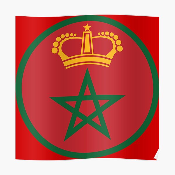 "Roundel of the Royal Moroccan Air Force" Poster for Sale by ...
