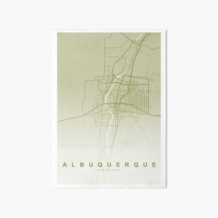 "Albuquerque Map Art" Art Board Print for Sale by artymaps | Redbubble