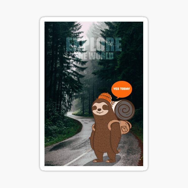 "Explore The World" Sticker for Sale by Artthree | Redbubble