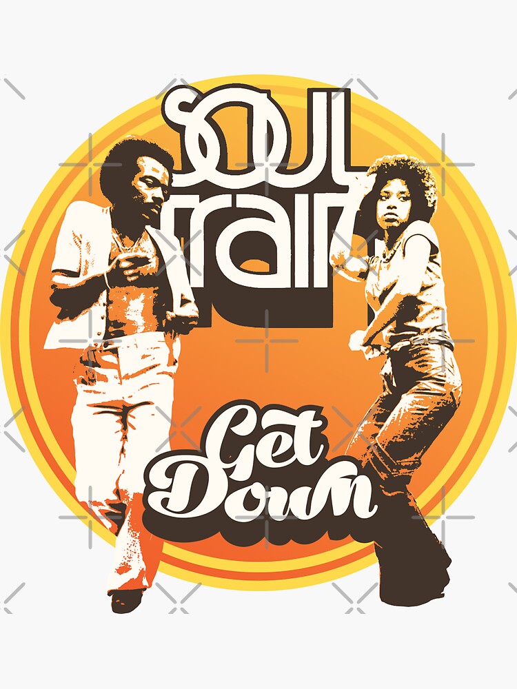 "Soul Train 70s Funk" Sticker for Sale by eyepoo | Redbubble