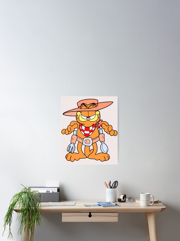"Garfield Cowboy " Poster for Sale by NiyaHolderDD | Redbubble