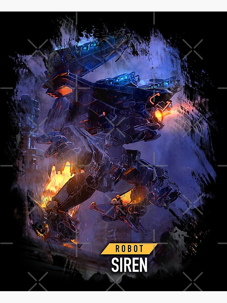 "Robot Siren at War Zone" Poster for Sale by HexOne | Redbubble