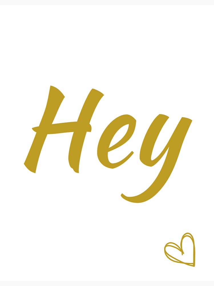 "Hey" Sticker for Sale by NewPages | Redbubble