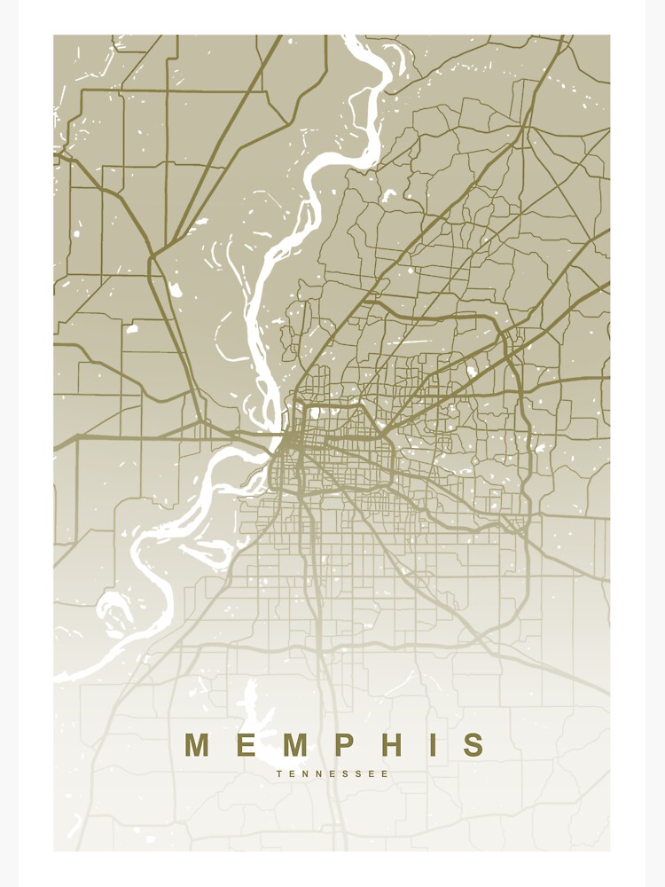 "Memphis Map Art" Sticker for Sale by artymaps | Redbubble