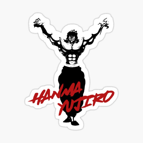 "hanma yujiro badass " Sticker for Sale by NoorSaltDesign | Redbubble