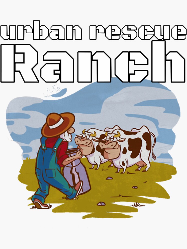 "Urban Rescue Ranch " Sticker for Sale by KellyyCooper | Redbubble