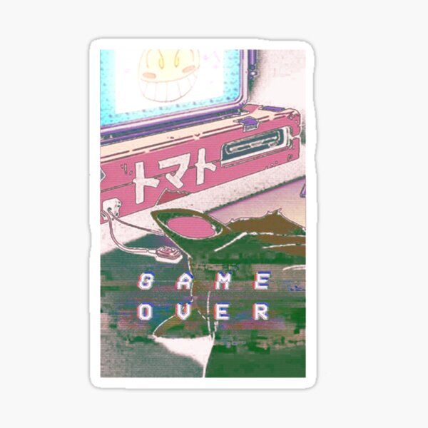 "Aesthetic Game Over" Sticker for Sale by CaroleDicki | Redbubble