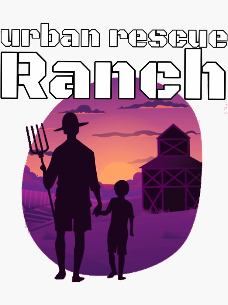 "Urban Rescue Ranch " Sticker for Sale by KellyyCooper | Redbubble