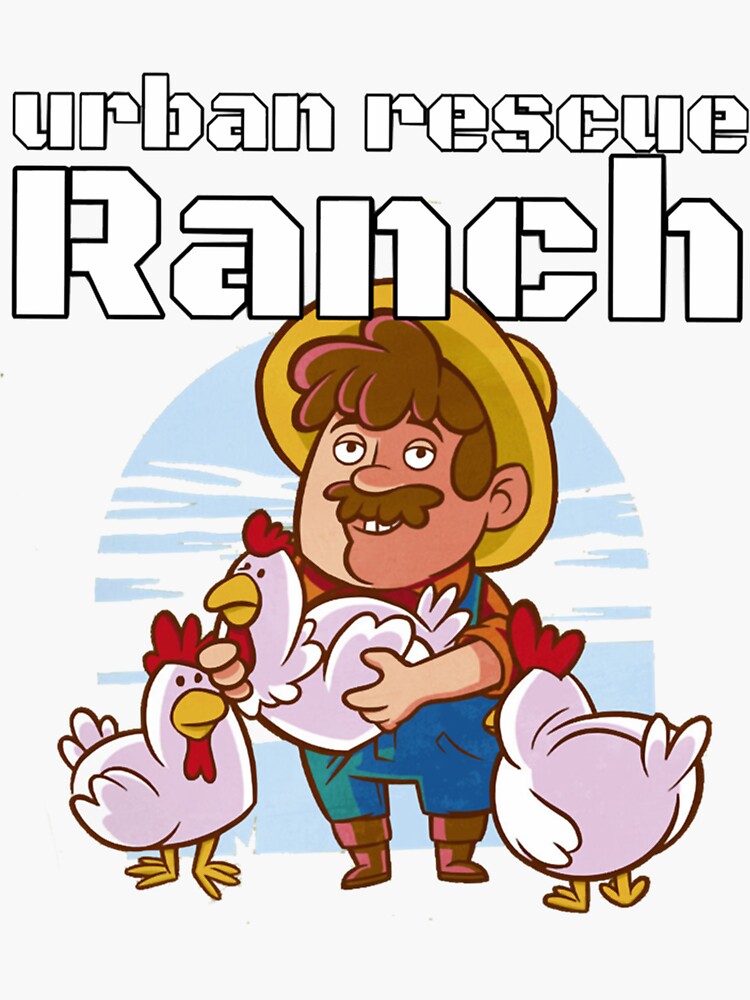 "Urban Rescue Ranch " Sticker for Sale by KellyyCooper | Redbubble