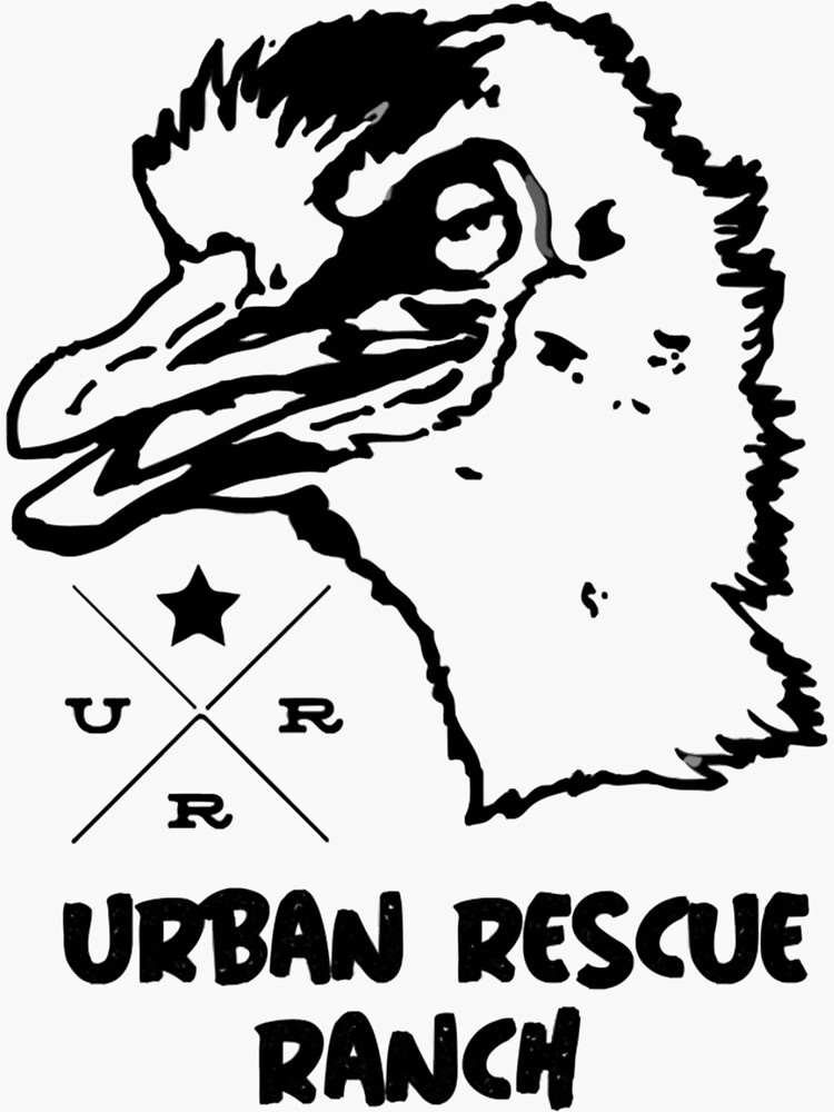"Urban Rescue Ranch " Sticker for Sale by KellyyCooper | Redbubble