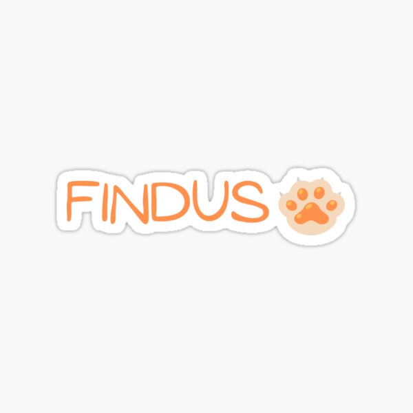 "Findus - Cat Name" Sticker for Sale by Name-Bubble | Redbubble