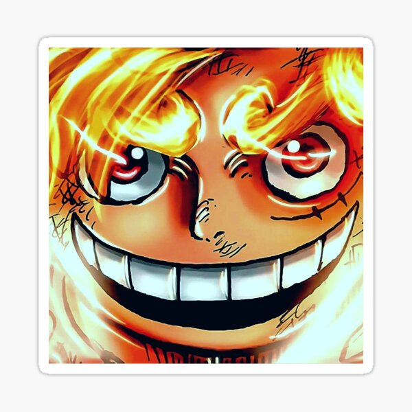 "A Boy Innocent Naughty Monkey D Luffy Gear Vintage" Sticker for Sale ...