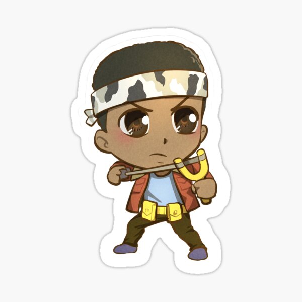 "Stranger Things Lucas Chibi Sticker" Sticker for Sale by 647Inc ...