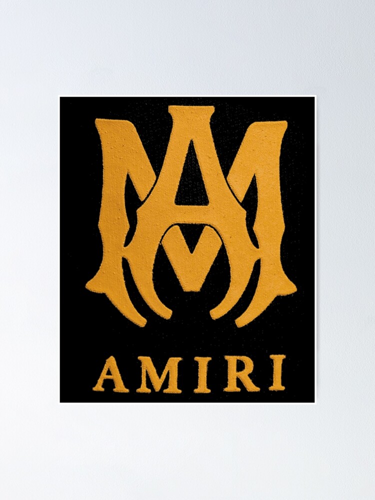 "Original Amiri logo Classic " Poster for Sale by therolikev | Redbubble