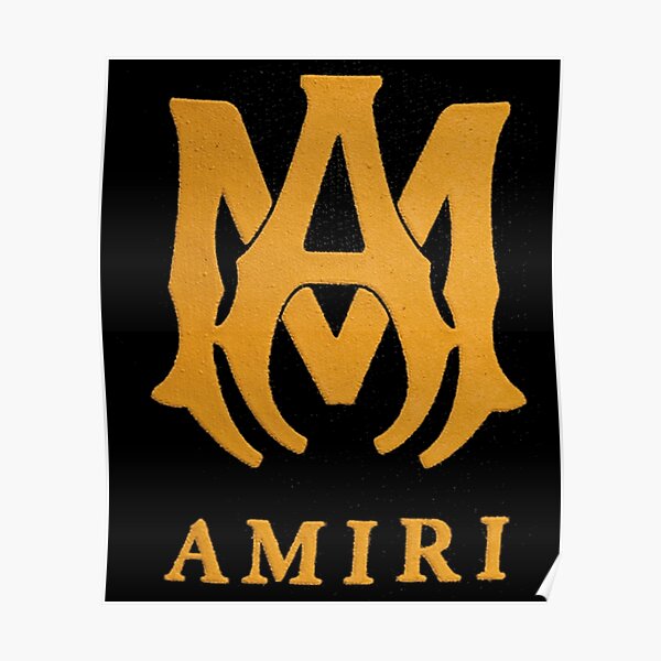 "Original Amiri logo Classic " Poster for Sale by therolikev | Redbubble