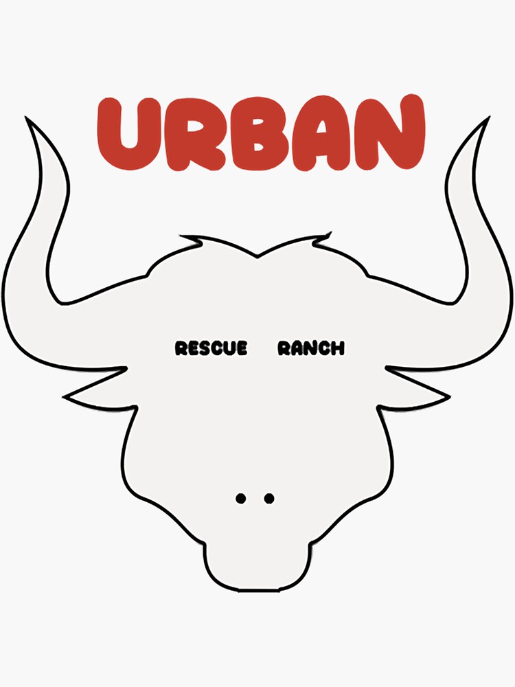 "Urban Rescue Ranch " Sticker for Sale by KellyyCooper | Redbubble