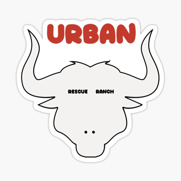 "Urban Rescue Ranch " Sticker for Sale by KellyyCooper | Redbubble