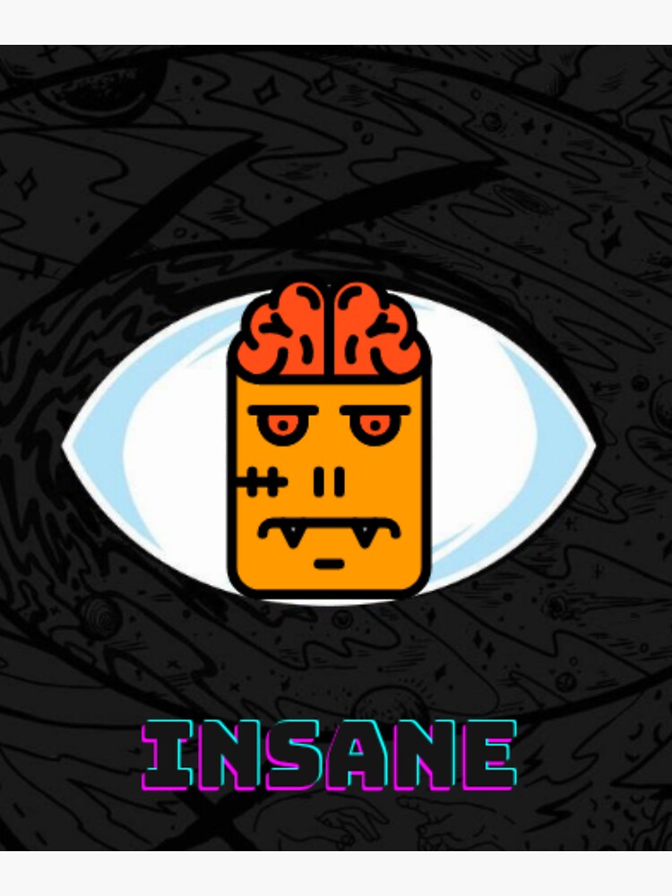 "Insane monster with eye of power" Sticker for Sale by Mouadski | Redbubble