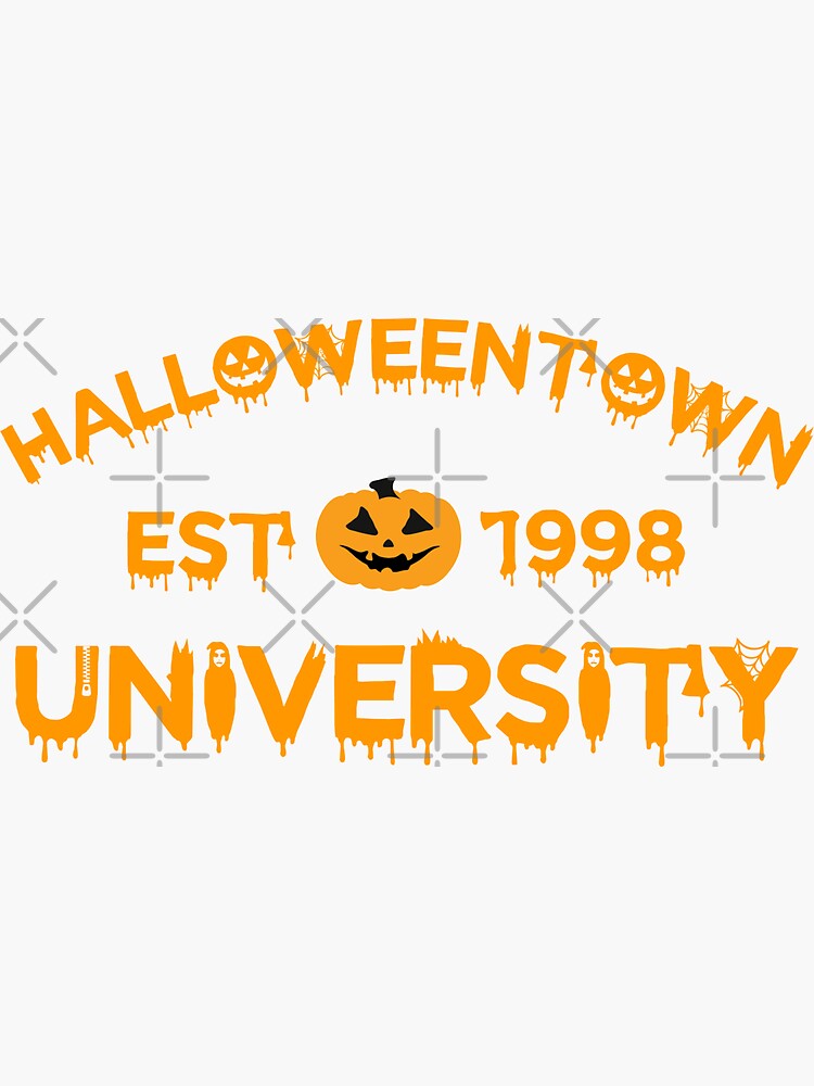 "halloweentown est 1998 university" Sticker for Sale by Eriksonshop ...
