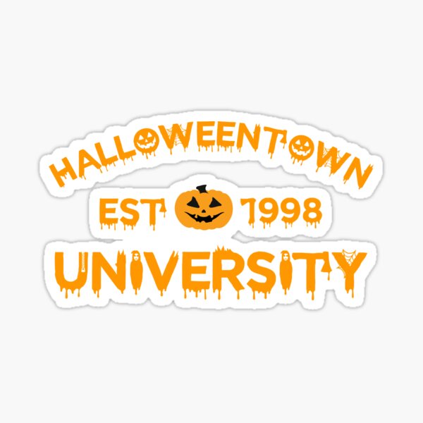 "halloweentown est 1998 university" Sticker for Sale by Eriksonshop ...