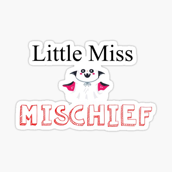 "Little Miss Meme Character (Mischief)" Sticker for Sale by youngrats ...
