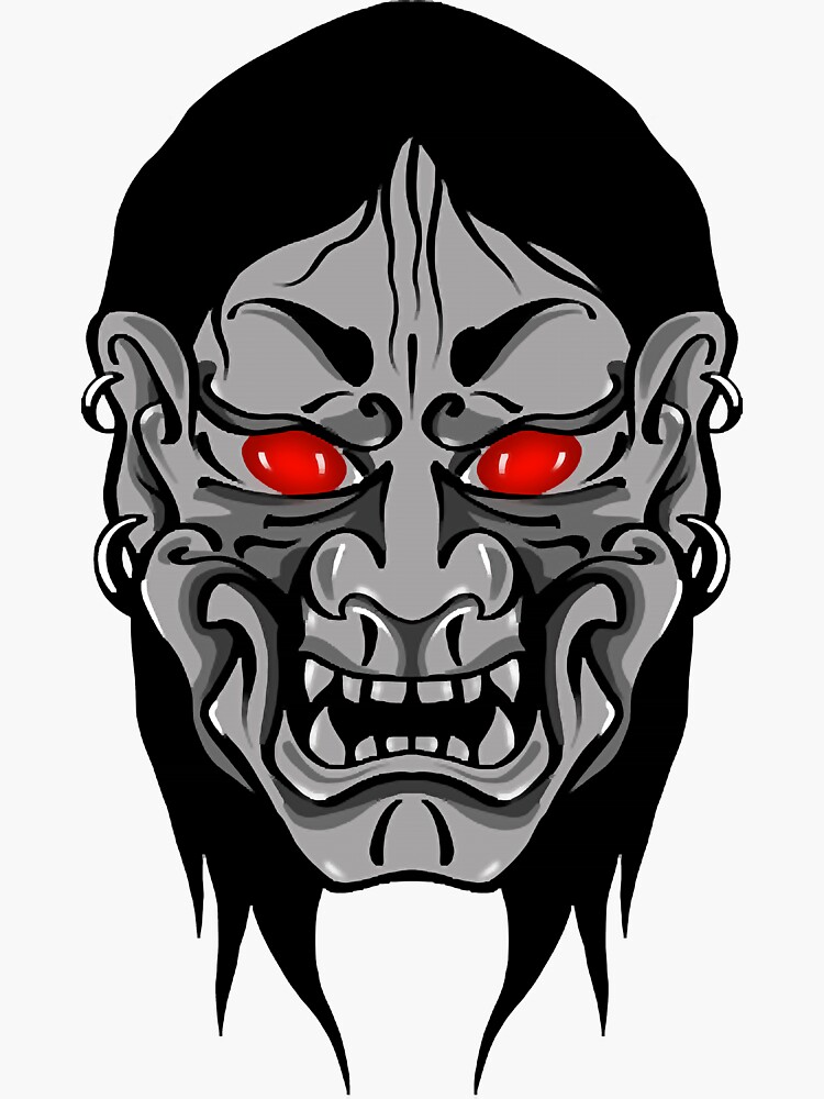 "Evil face " Sticker for Sale by daoqwdoomge | Redbubble