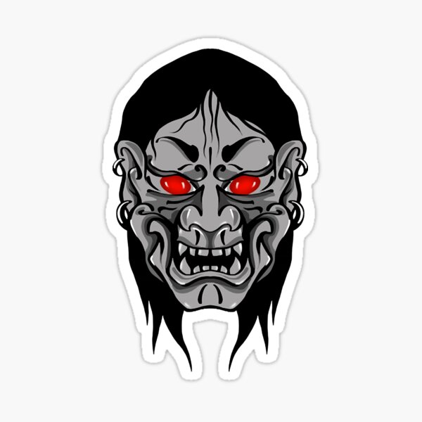 "Evil face " Sticker for Sale by daoqwdoomge | Redbubble