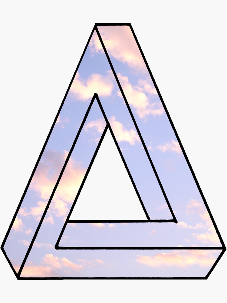 "Light Sky Triangle Me Impressed" Sticker for Sale by createVisions ...