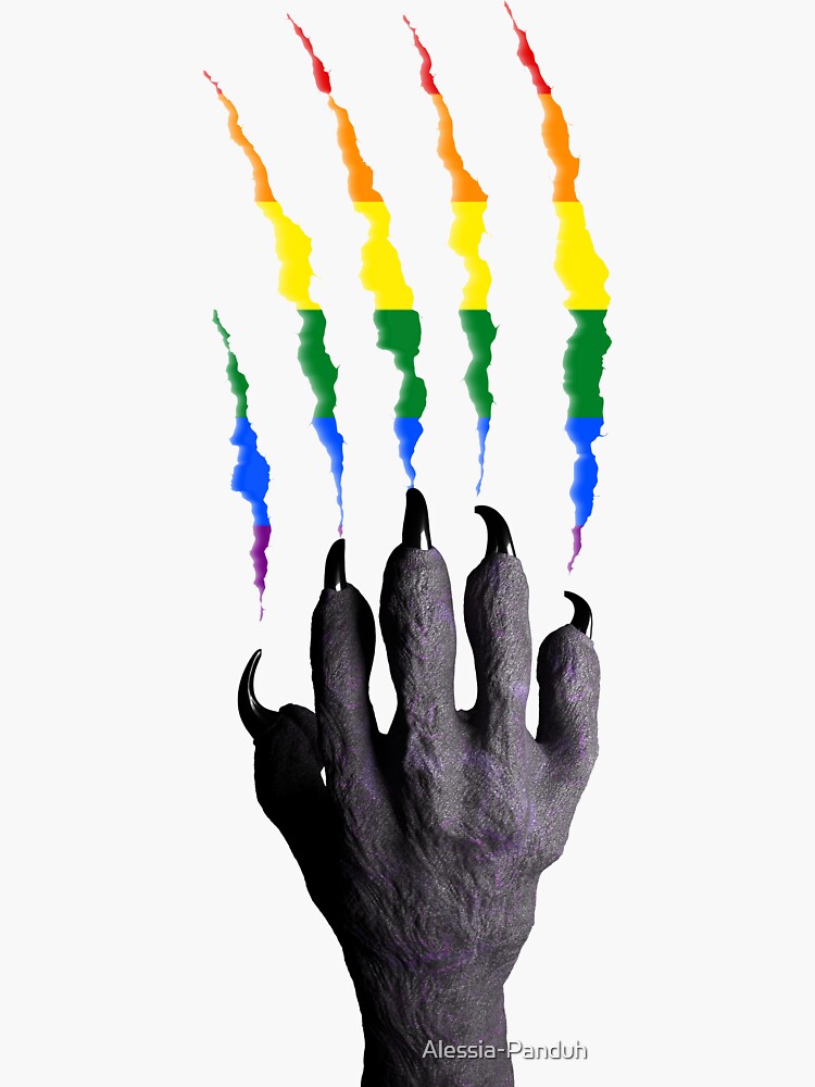 "Pride Scratch" Sticker for Sale by Alessia-Panduh | Redbubble