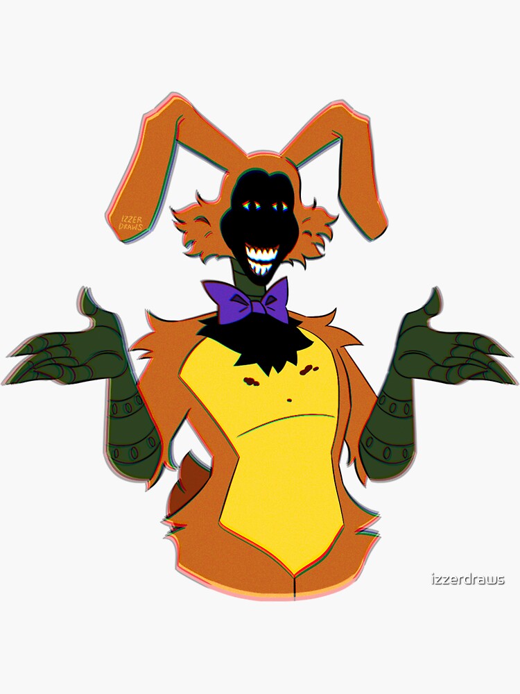 "Pumpkin Rabbit Creepy" Sticker for Sale by izzerdraws | Redbubble