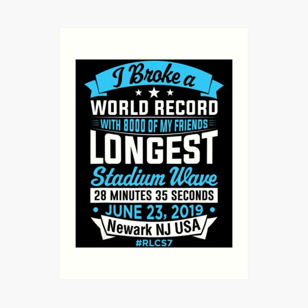 "World Record Longest Stadium Wave" Art Print for Sale by SupMihi ...