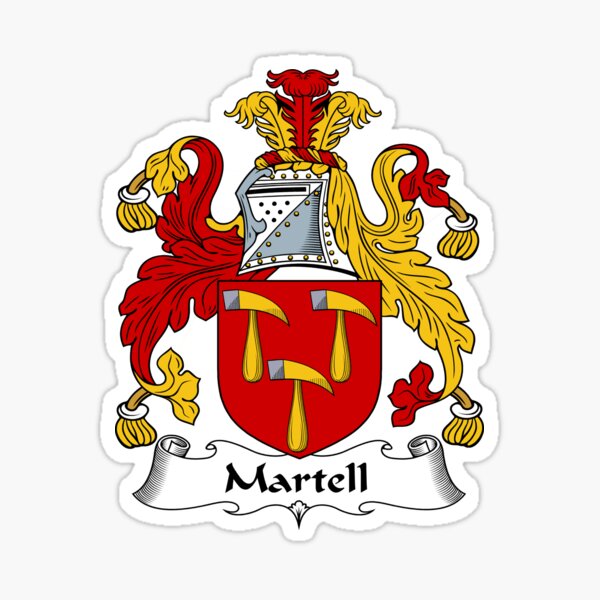 "Martell" Sticker for Sale by HaroldHeraldry | Redbubble