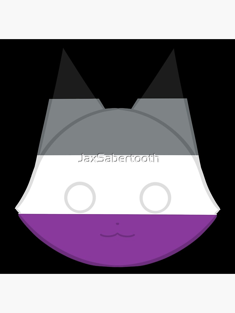 "Asexual Cat Icon Design" Poster for Sale by JaxSabertooth | Redbubble