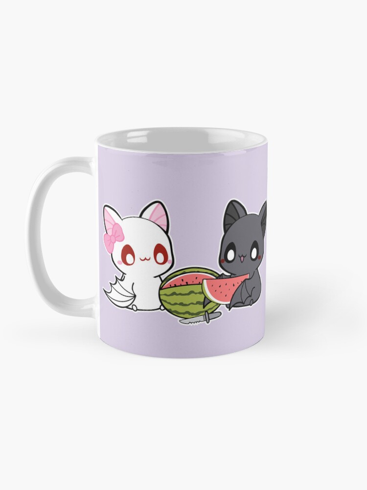 "Cute bats eating watermelon" Coffee Mug for Sale by CuddlyBats | Redbubble