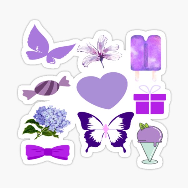 "Purple" Sticker for Sale by Nero9o | Redbubble