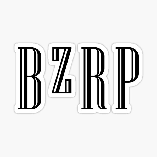 "bzrp" Sticker for Sale by Zigas-Design | Redbubble