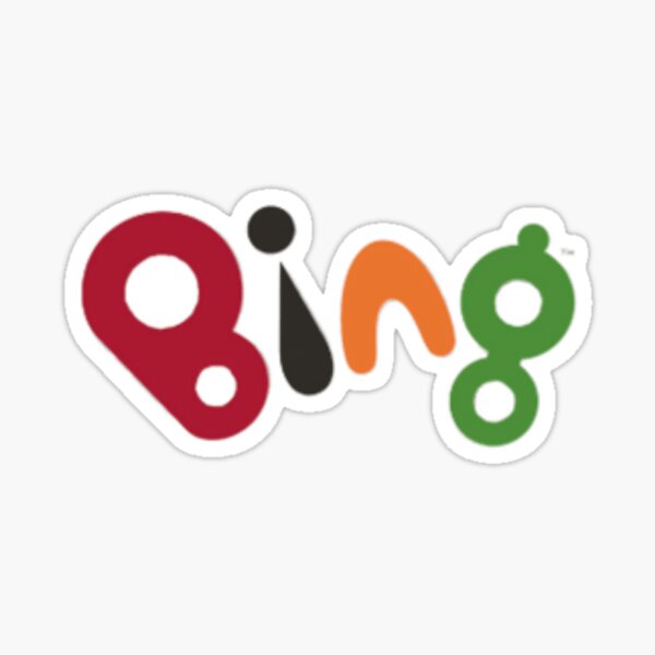 " bing" Sticker for Sale by TheMorvy | Redbubble