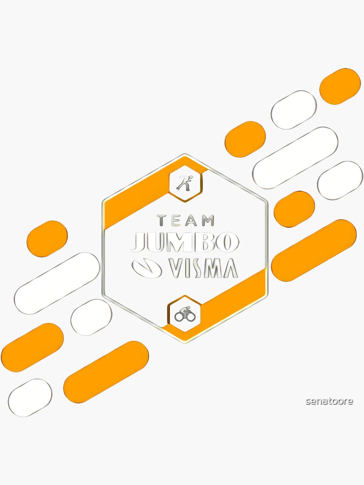 "Team Jumbo Visma" Sticker for Sale by senatoore | Redbubble