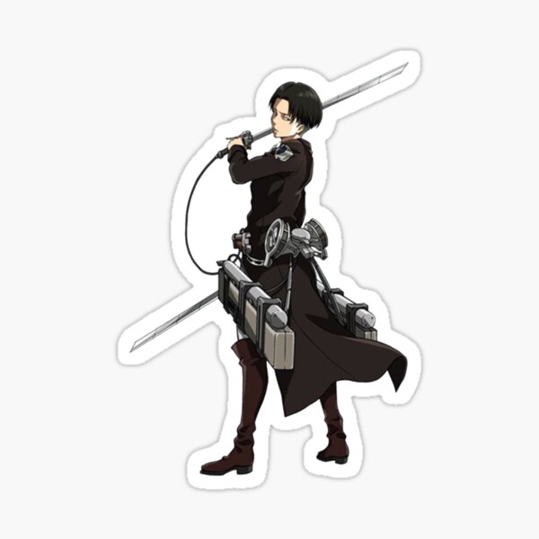 "levi ackerman the hero of attack on titan " Sticker for Sale by ...