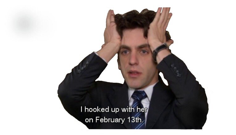 "I hooked up with her on February 13th" by bellpitkin | Redbubble