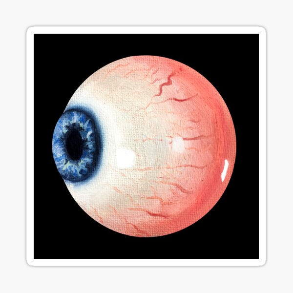 "Eye Ball" Sticker for Sale by NikolinaNina | Redbubble